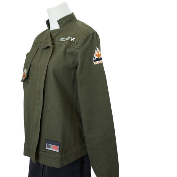 Disney | Jackets & Coats | Disney Star Wars Galaxys Edge Army Green ...